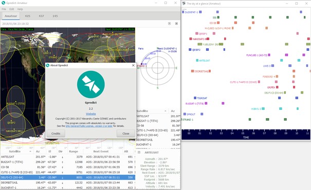 Gpredict 2.2 disponible pour Windows & Linux | AMSAT Francophone